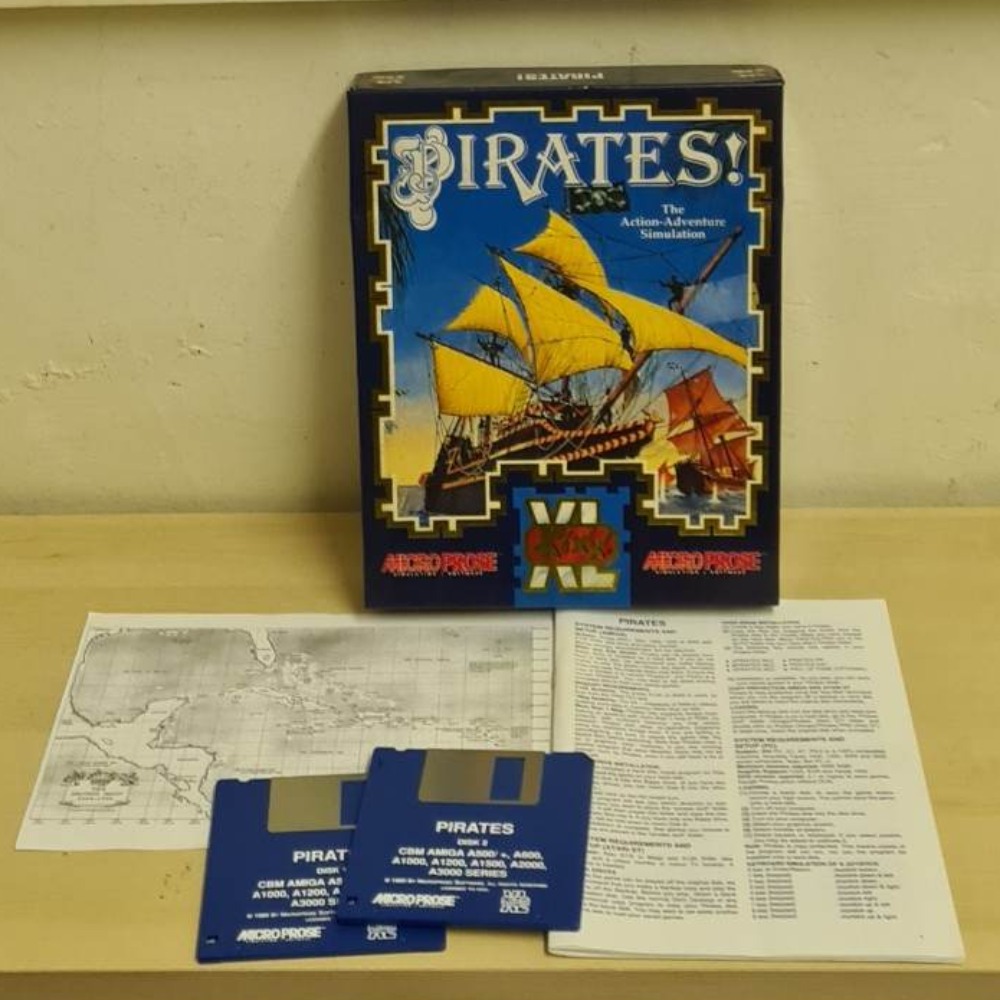 Pre-owned amiga Microprose Pirates game Commodore Amiga retro big box ...